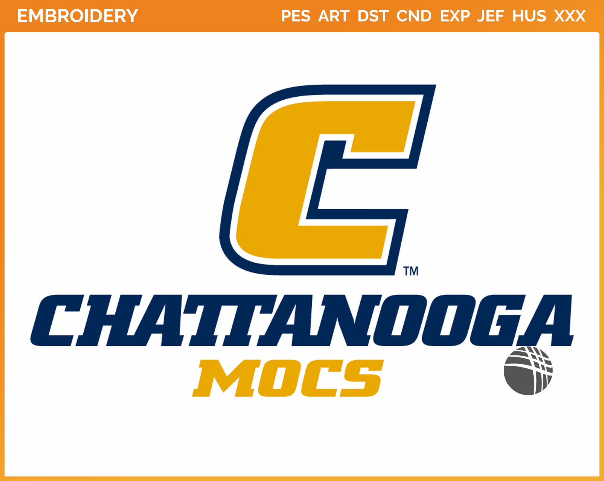 Chattanooga Mocs - College Sports Embroidery Logo in 4 sizes ...