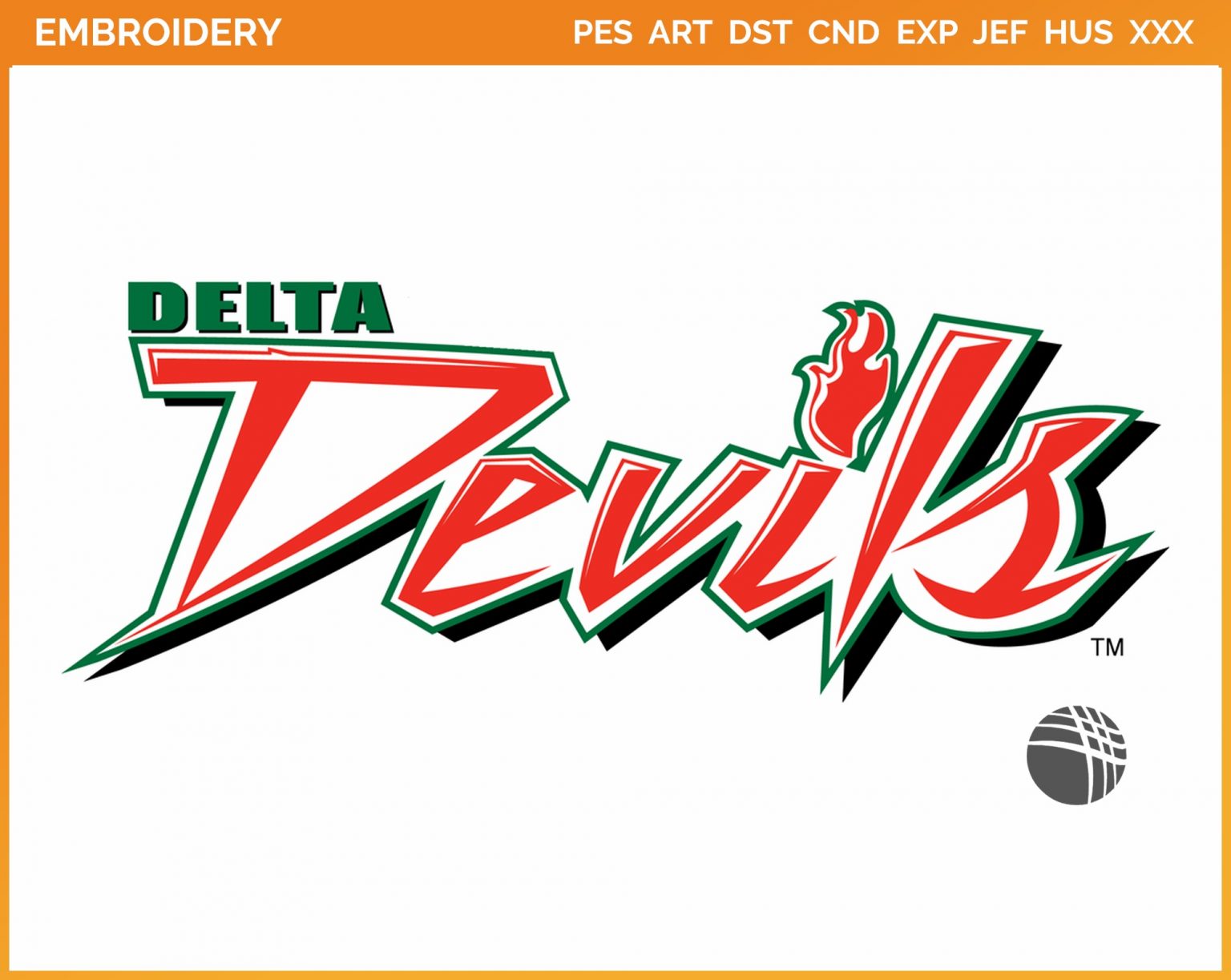 MVSU Delta Devils - Wordmark Logo (2002) - College Sports Embroidery ...