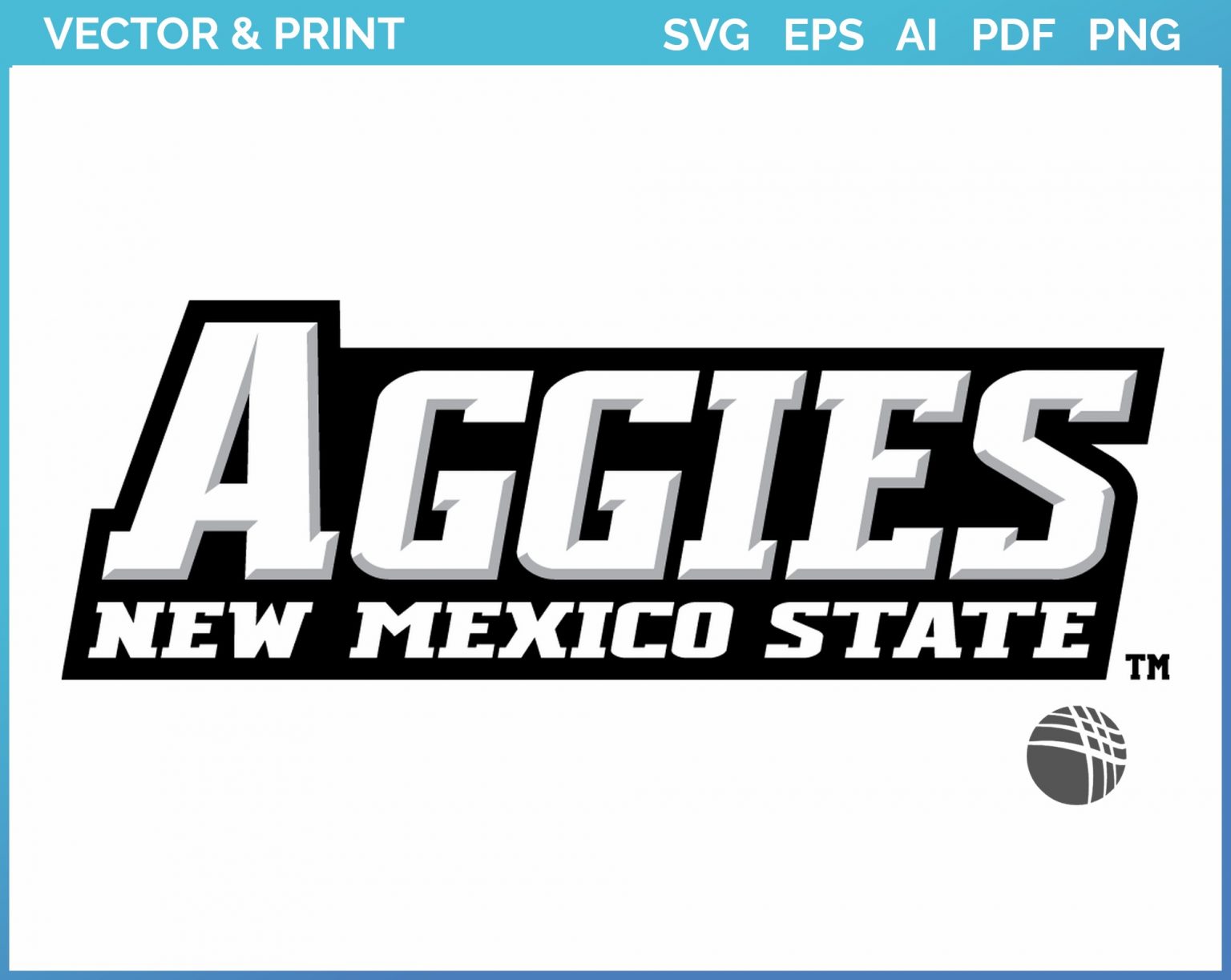 New Mexico State Aggies - Wordmark Logo (2006) - College Sports Vector ...