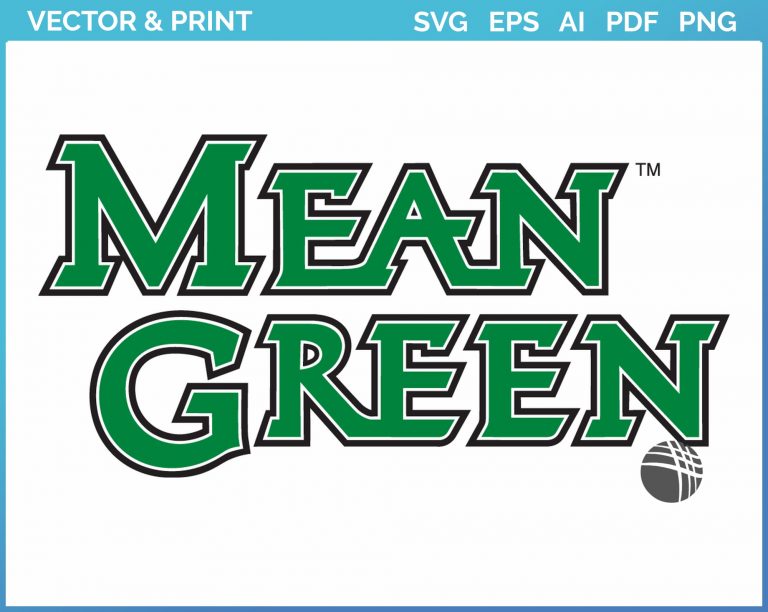 North Texas Mean Green - Wordmark Logo (2005) - College Sports Vector ...