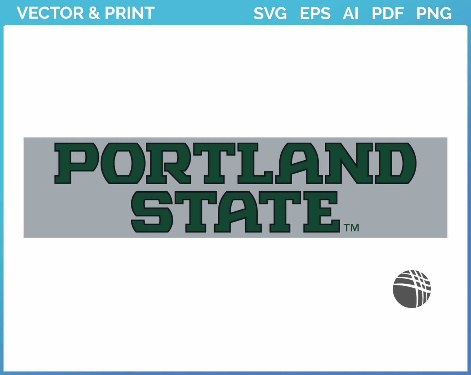 Portland State Vikings - Wordmark Logo (2016) - College Sports Vector ...