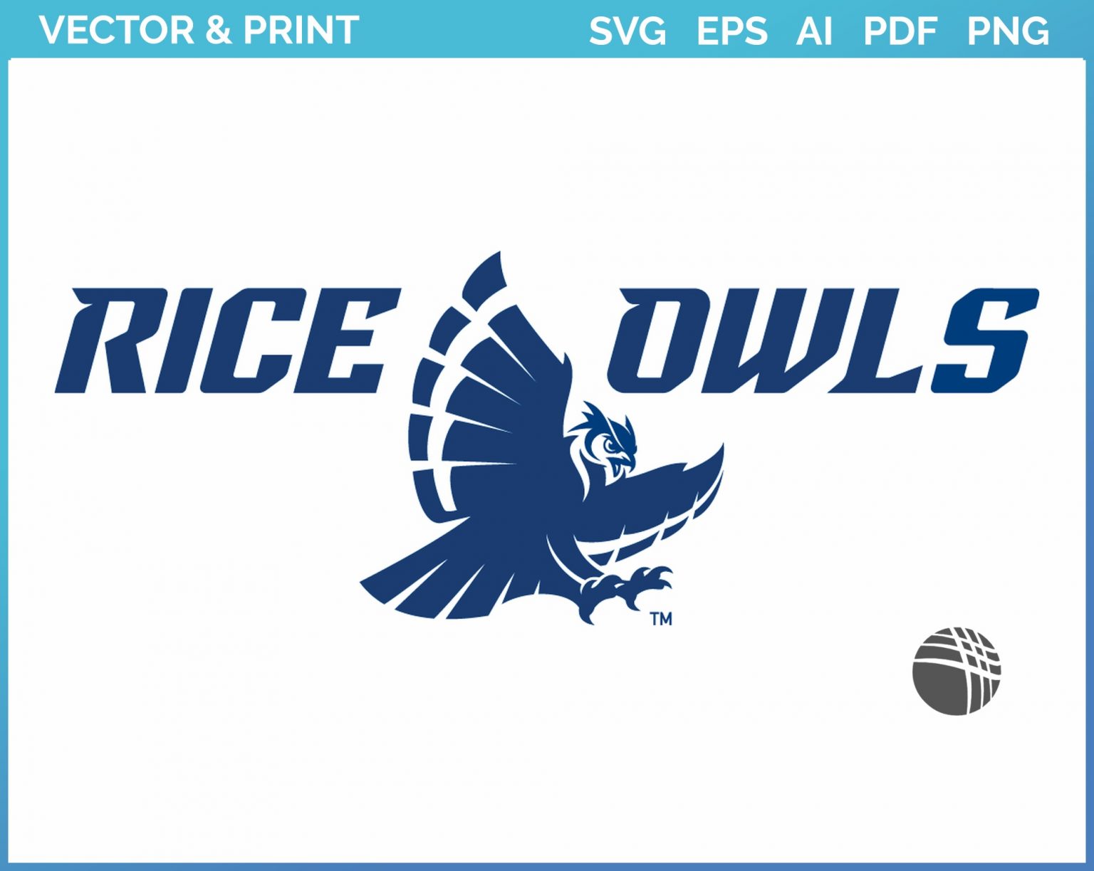 Rice Owls - Alternate Logo (2017) - College Sports Vector SVG Logo in 5 ...