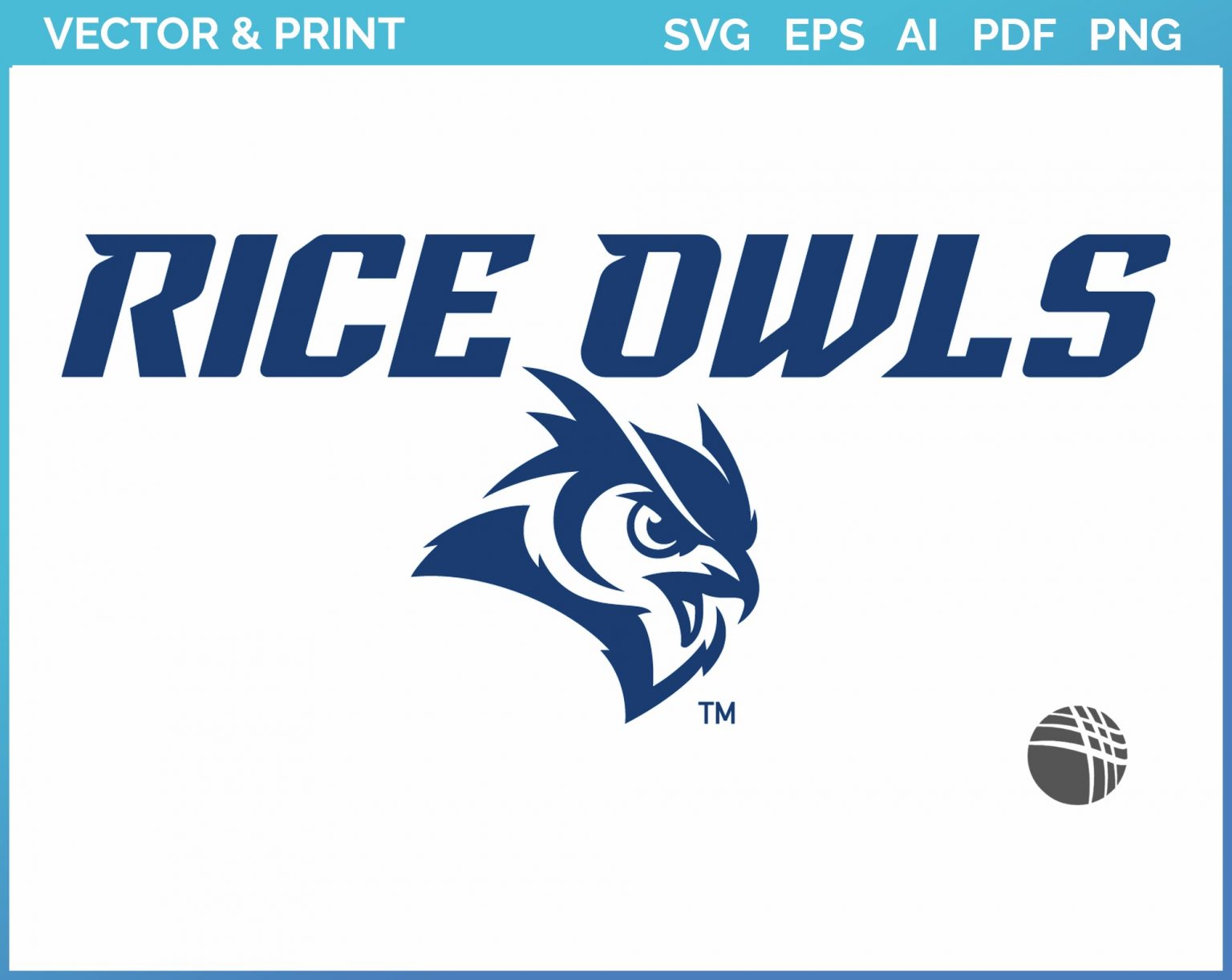 Rice Owls - Alternate Logo (2017) - College Sports Vector SVG Logo in 5 ...