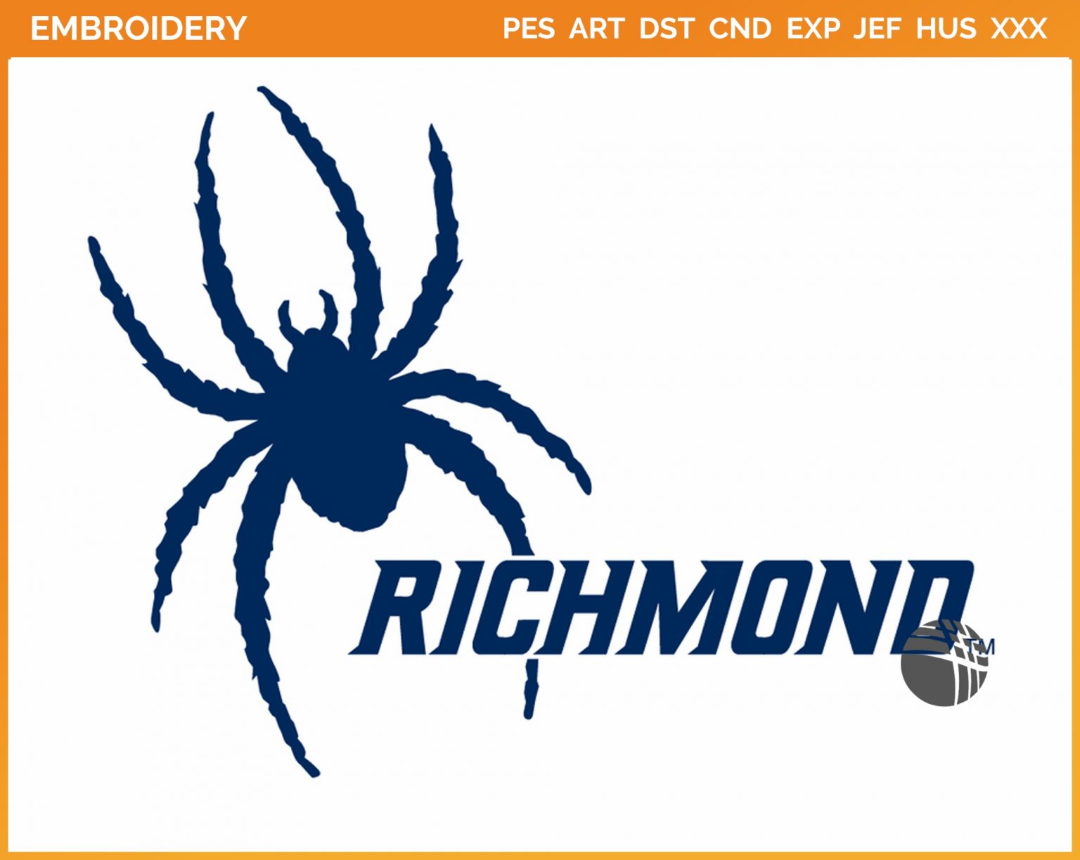 Richmond Spiders - Alternate Logo (2002) - College Sports Embroidery ...