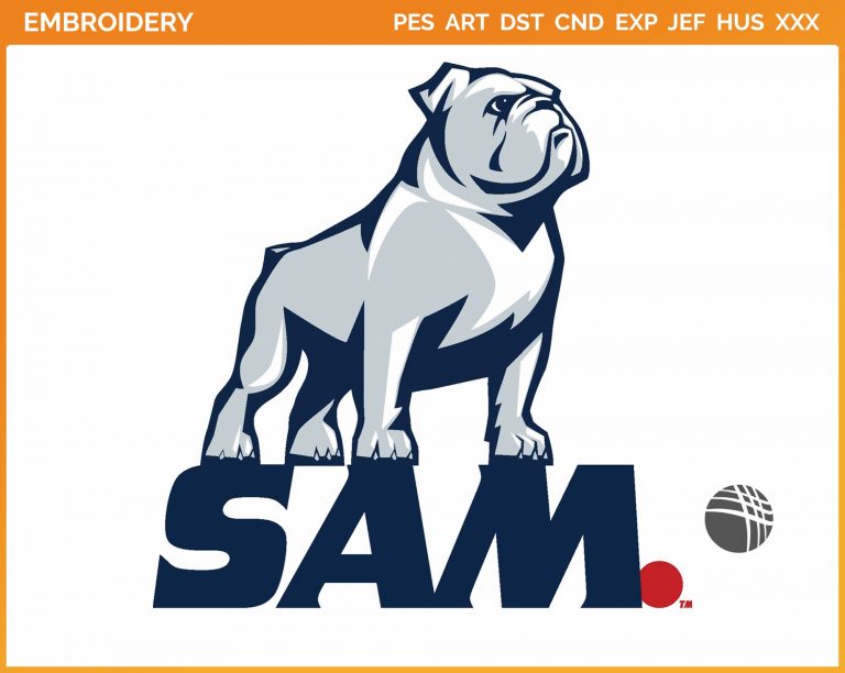 Samford Bulldogs - Secondary Logo (2016) - College Sports Embroidery ...