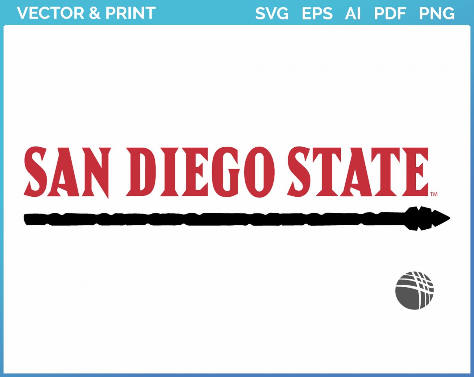 San Diego State Aztecs - Wordmark Logo (2013) - College Sports Vector ...