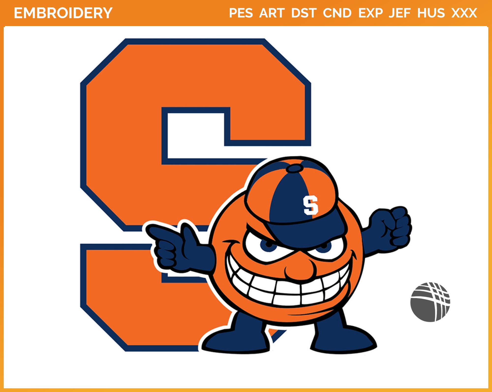 Syracuse Orange Alternate Logo 2001 College Sports Embroidery Syracuse Orange Alternate Logo 2001 College Sports Embroidery