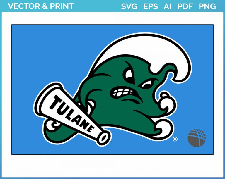 Tulane Green Wave - Alt on Dark Logo (2017) - College Sports Vector SVG ...
