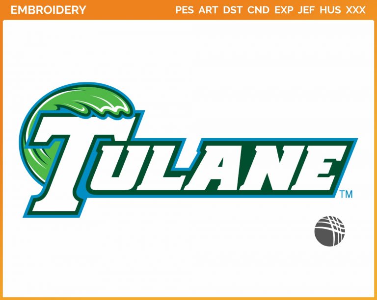 Tulane Green Wave - Wordmark Logo (2014) - College Sports Embroidery ...