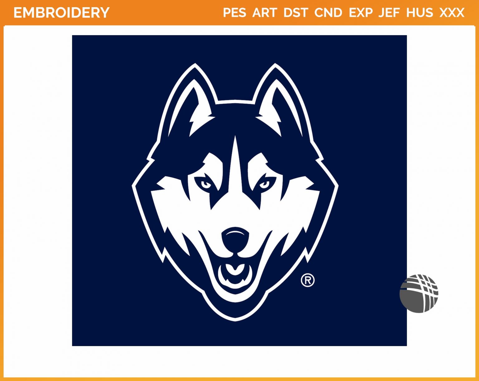 UConn Huskies - Partial Logo (2013) - College Sports Embroidery Logo in ...
