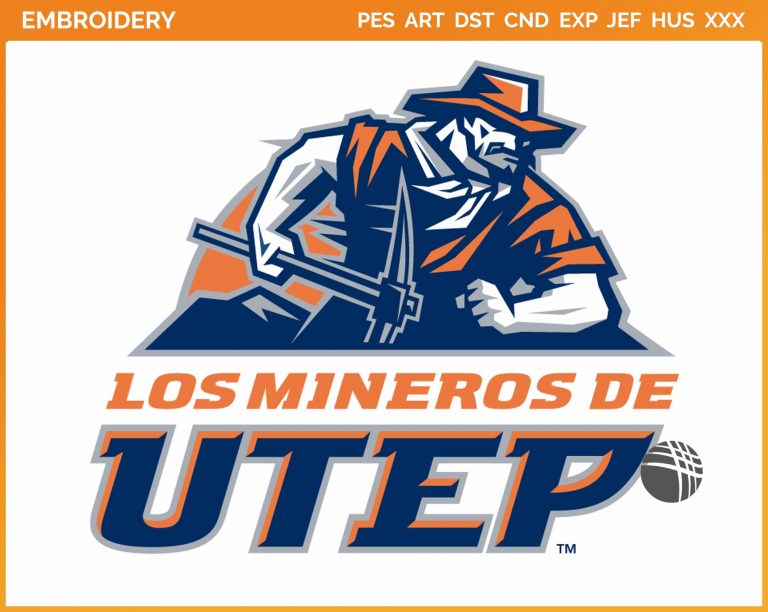 UTEP Miners - Alternate Logo (1999) - College Sports Embroidery Logo in ...
