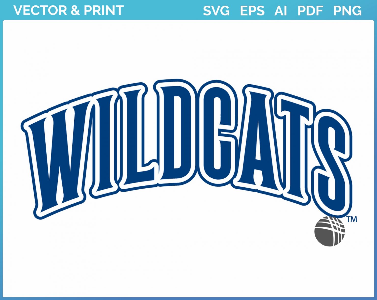 Villanova Wildcats - Wordmark Logo (1996) - College Sports Vector SVG ...