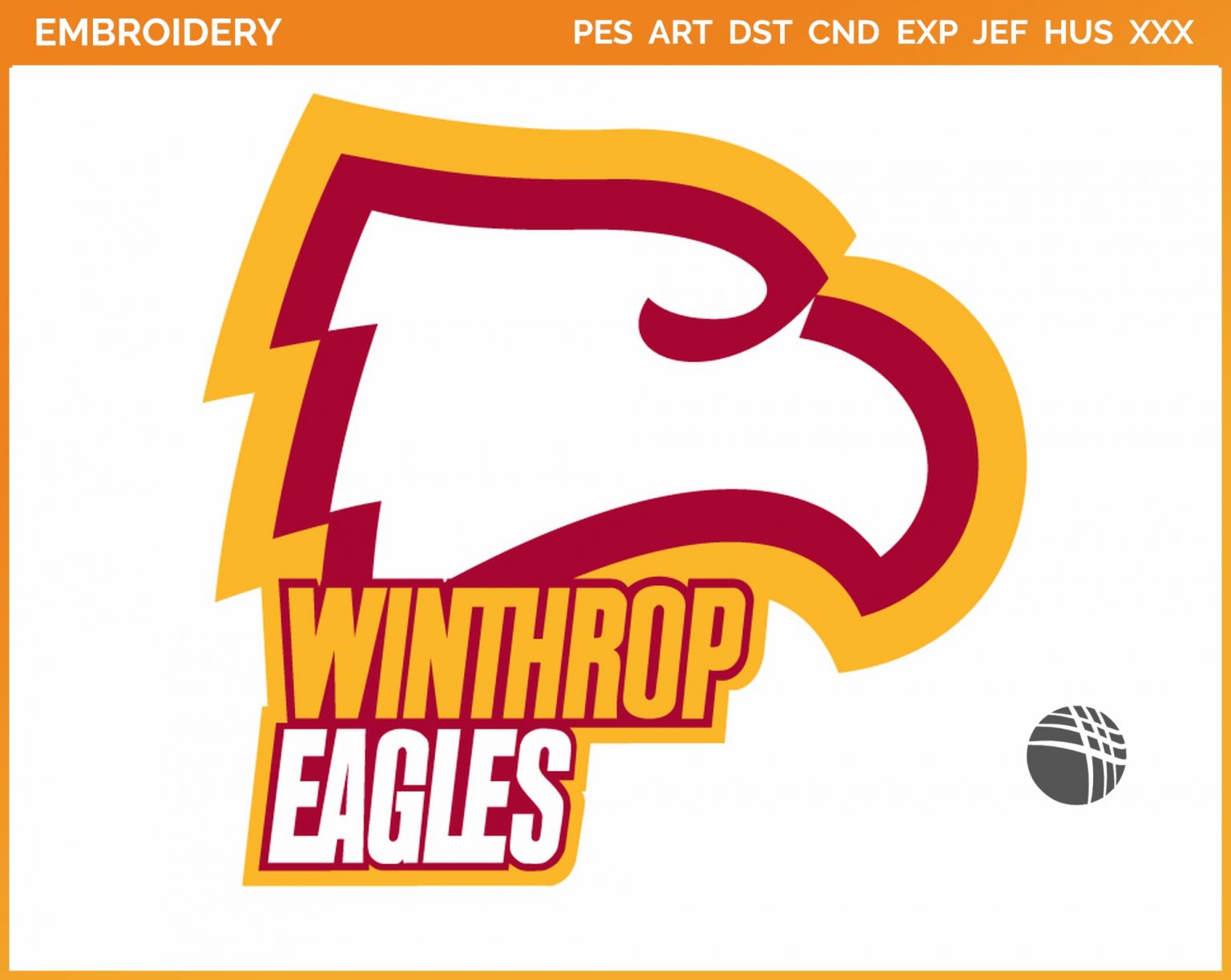 Winthrop Eagles - Alternate Logo (1995) - College Sports Embroidery ...