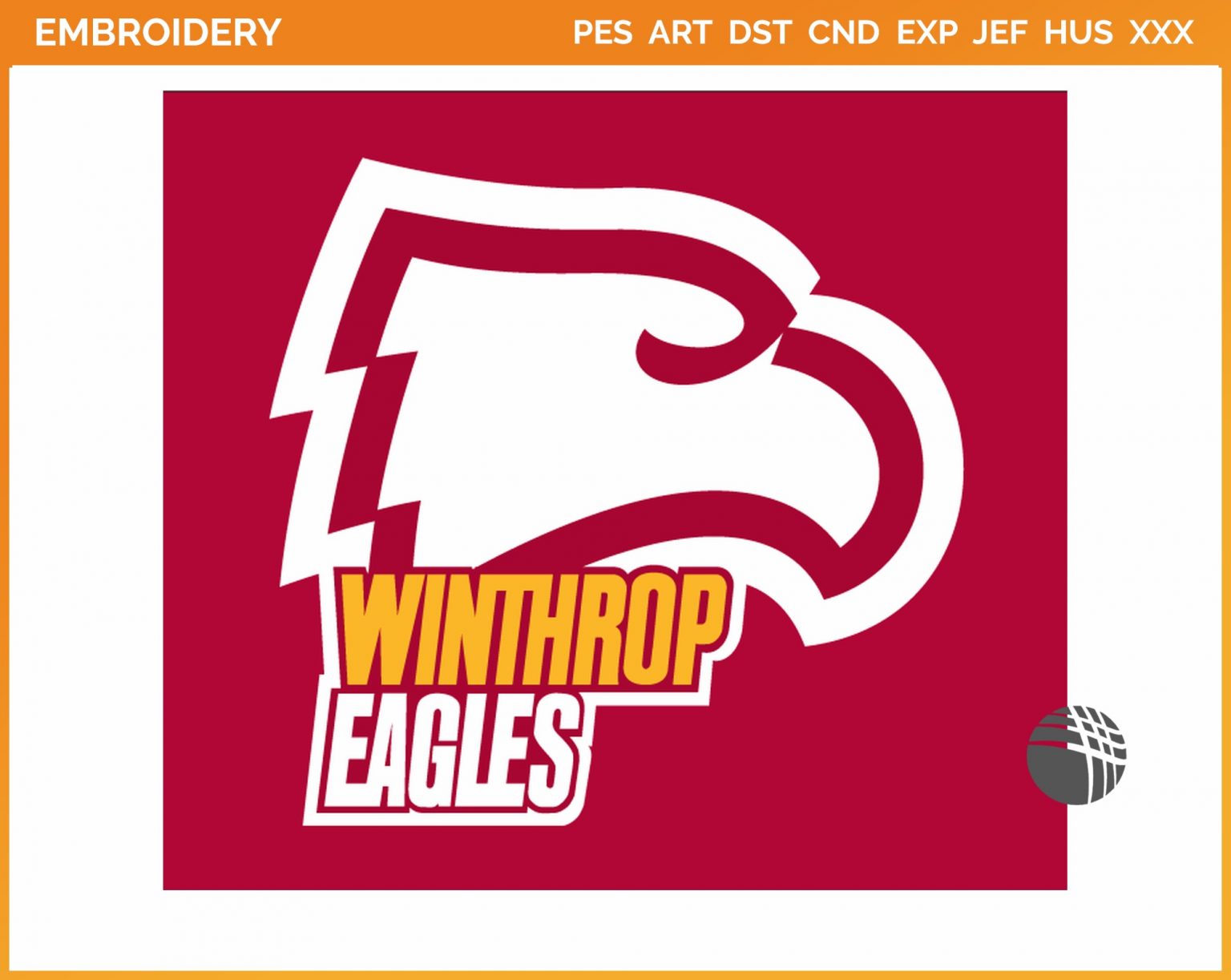 Winthrop Eagles - Alternate Logo (1995) - College Sports Embroidery ...