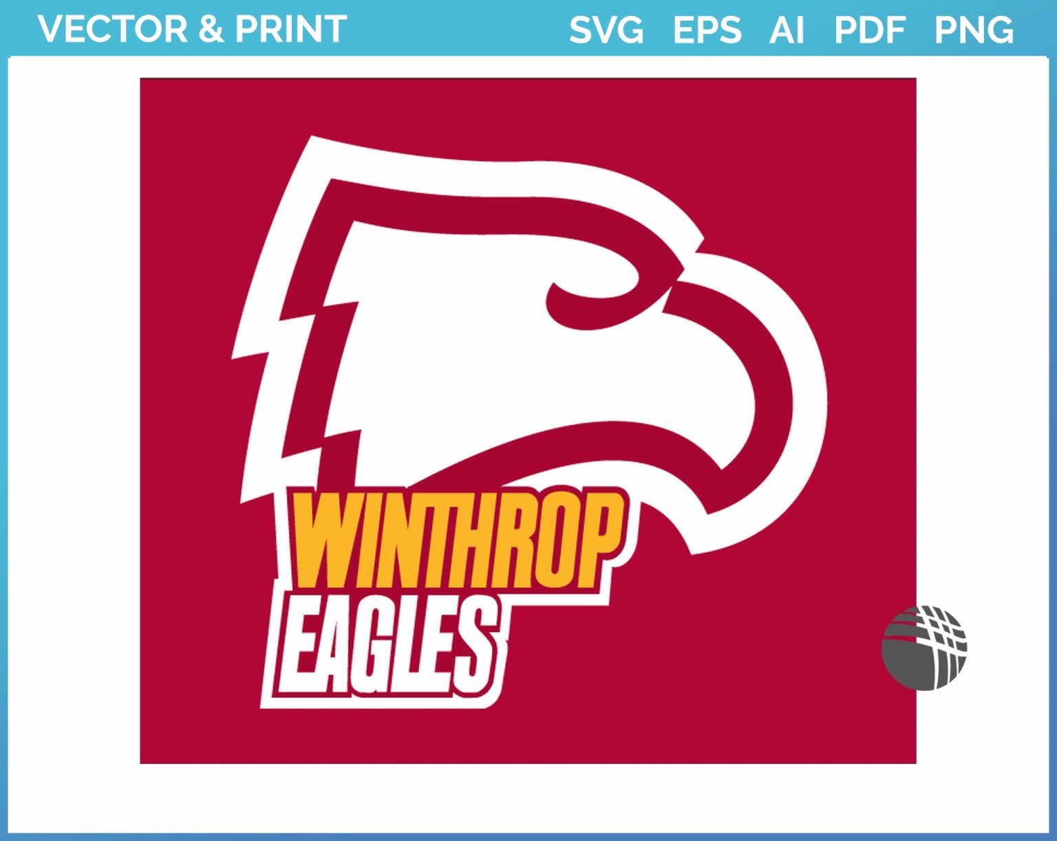 Winthrop Eagles - Alternate Logo (1995) - College Sports Vector SVG ...