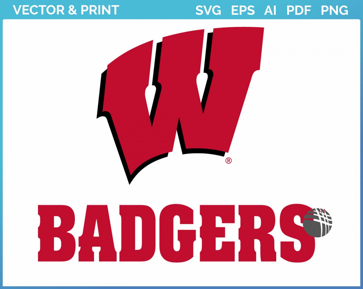 Wisconsin Badgers - Alternate Logo (2017) - College Sports Vector SVG ...