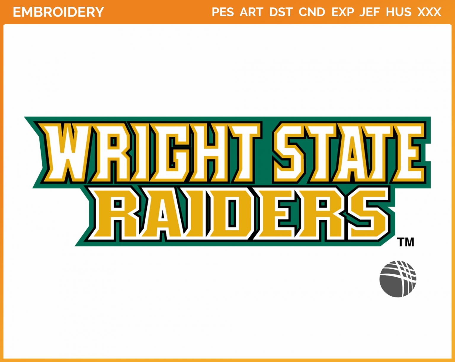 Wright State Raiders - Wordmark Logo (2001) - College Sports Embroidery ...