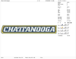 Chattanooga Mocs - Wordmark Logo (2007) - College Sports Embroidery ...