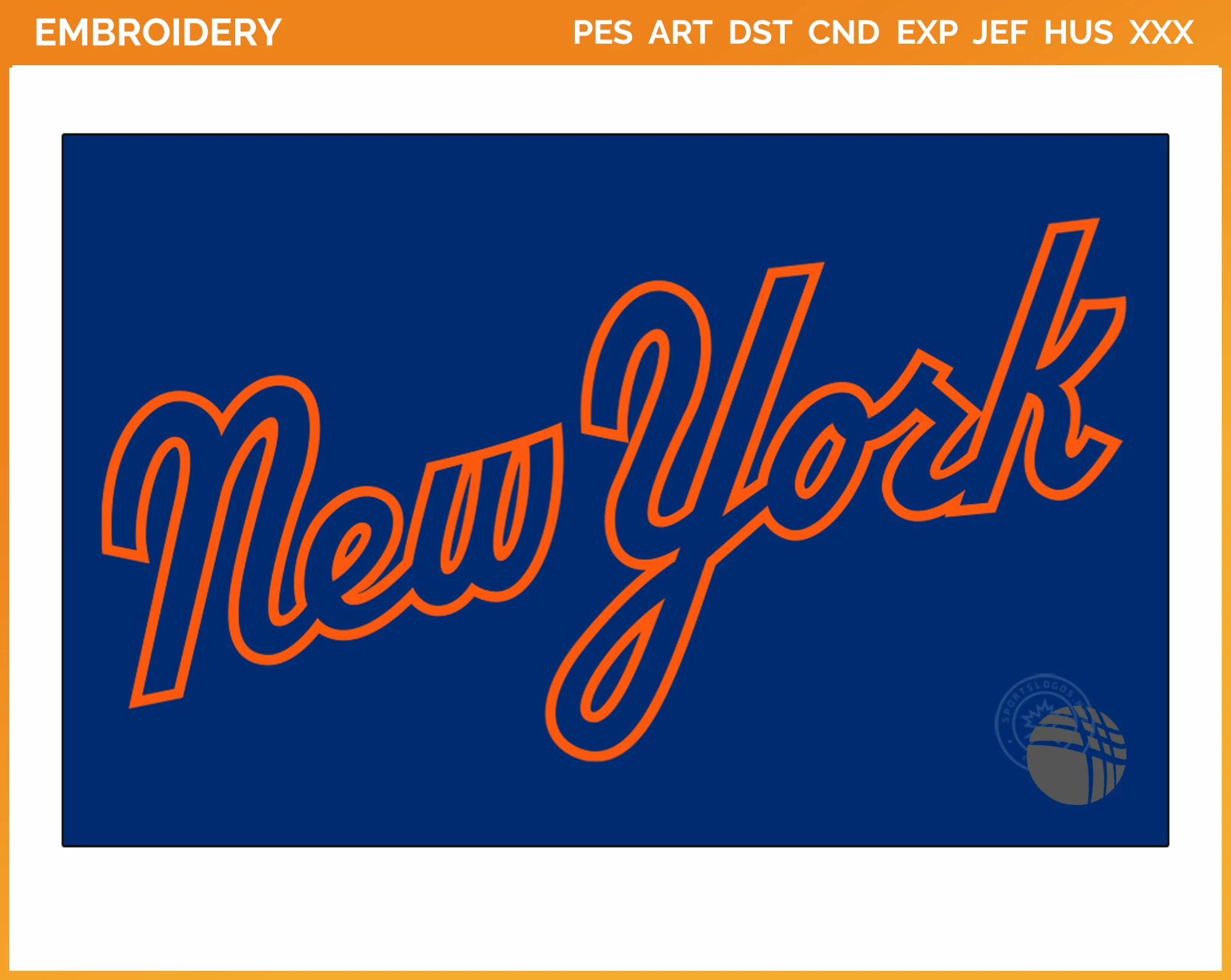 New York Mets - Jersey Logo (2025) - Baseball Sports Embroidery Logo in ...